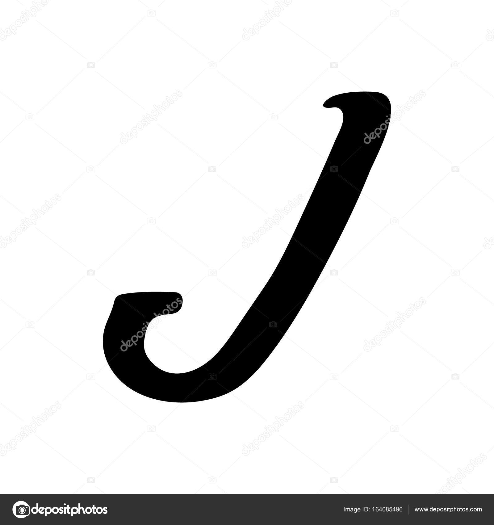 Capital letter J painted by brush — Stock Vector © GennadiiKorchuganov ...