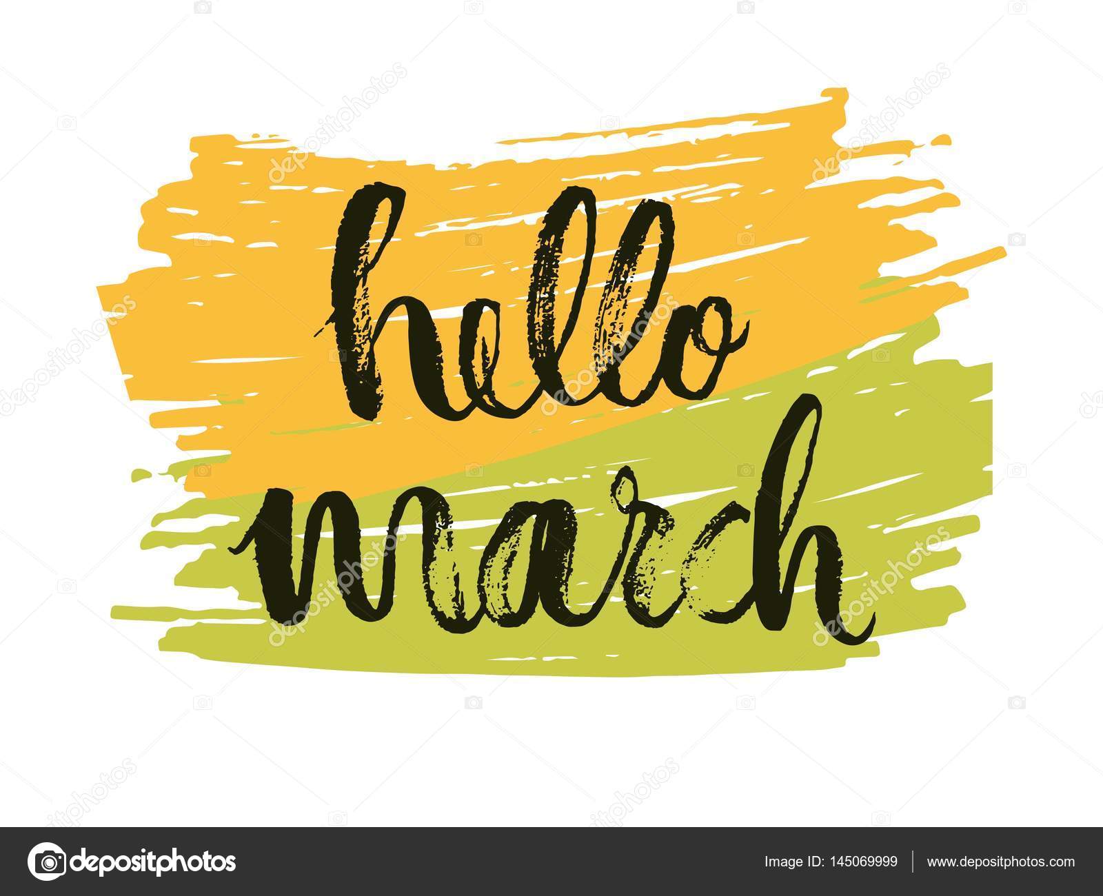 Hello to the month of March. Spring is a time language drawing on ...