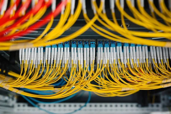 Network Server Room Routers Colorful Cables — Stock Photo © Myvisuals ...