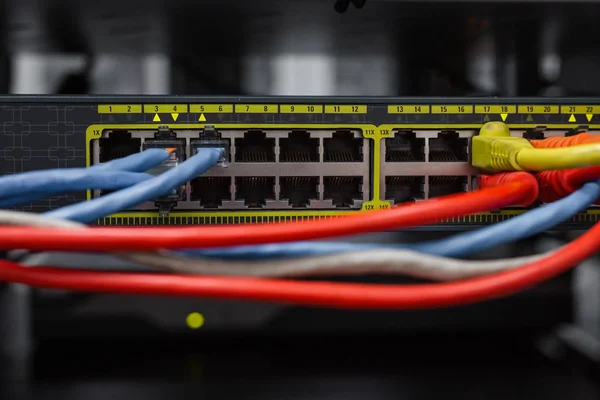 Network Server Room Routers Colorful Cables — Stock Photo © Myvisuals ...
