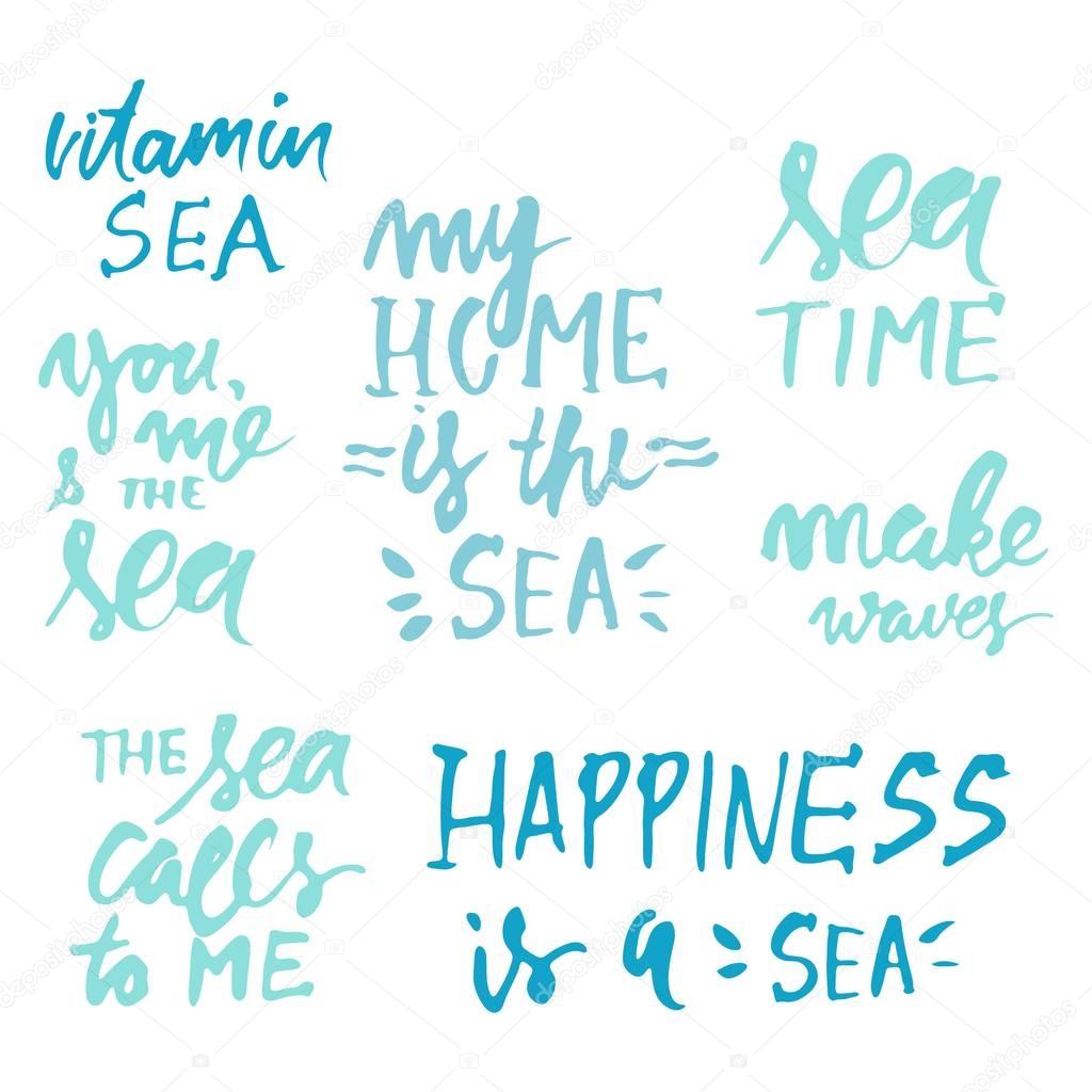 Quotes Typography Sea Lettering Handlettering Beach