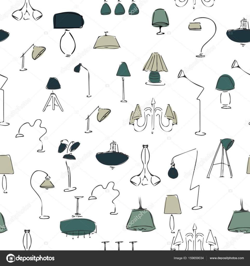 Lamp doodle sketch. Hand drawn illustration for your design Stock ...