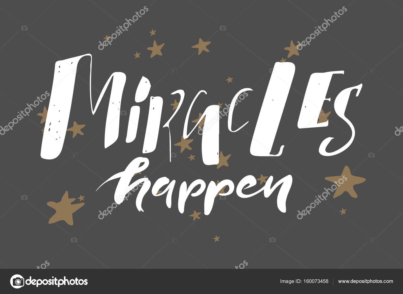 Miracles are all around us. Hand lettering and custom typography for ...