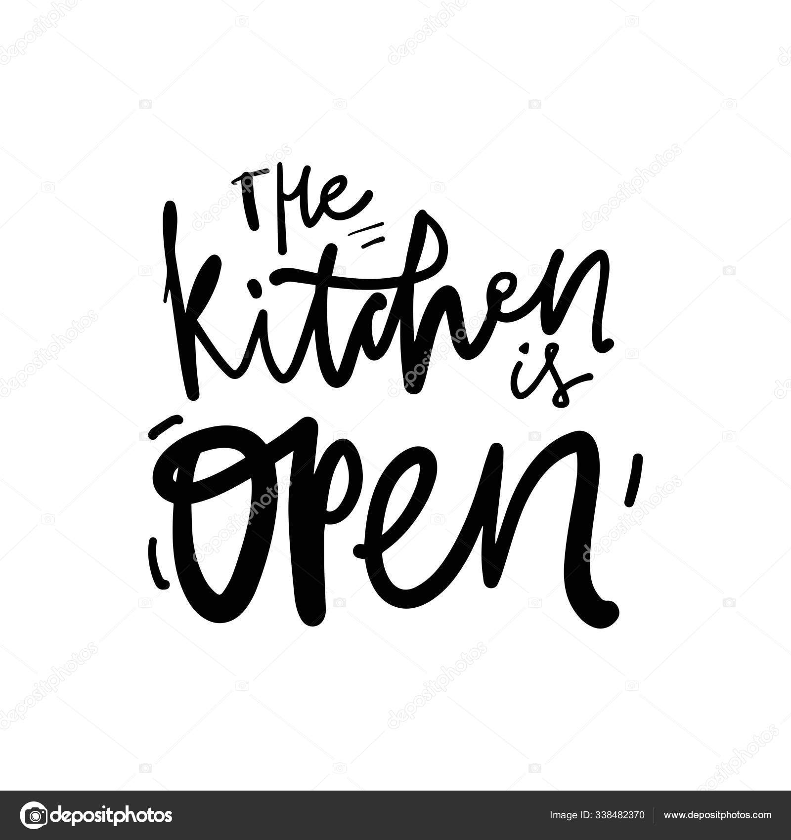 Open Lettering Typography Graphics Simply Vector Illustration Stock ...