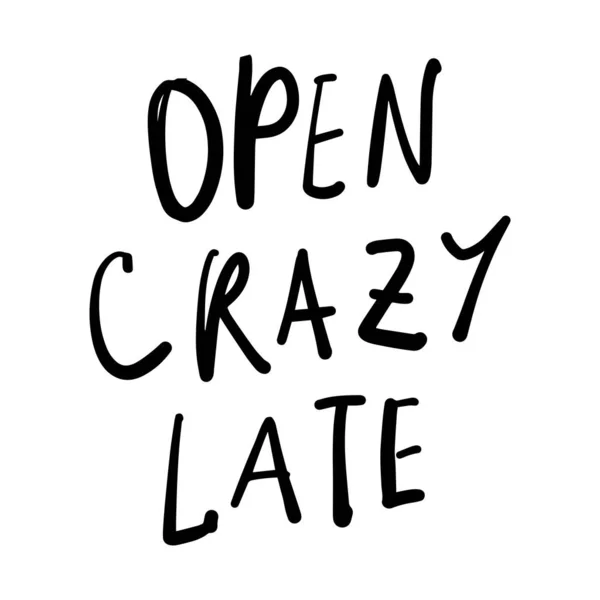 Open Lettering Typography Graphics Simply Vector Illustration — Stock ...