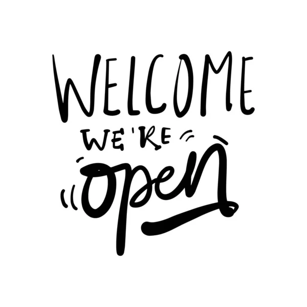 Open Lettering Typography Graphics Simply Vector Illustration — Stock ...