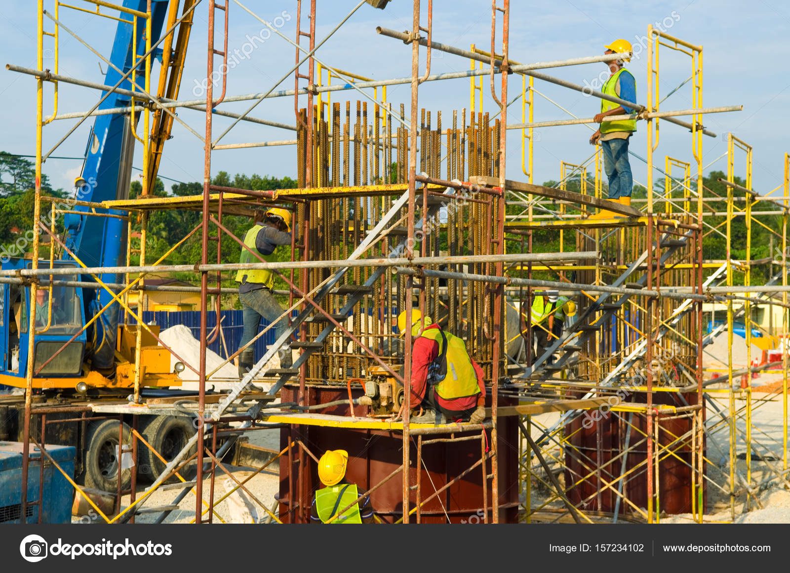 Construction site project — Stock Photo © yongtick #157234102