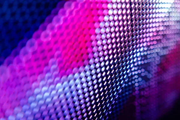 CloseUp LED blurred screen. LED soft focus background. abstract ...