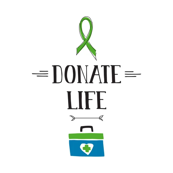 Donate Life awareness lettering Stock Vector Image by ©Julia_Khimich ...