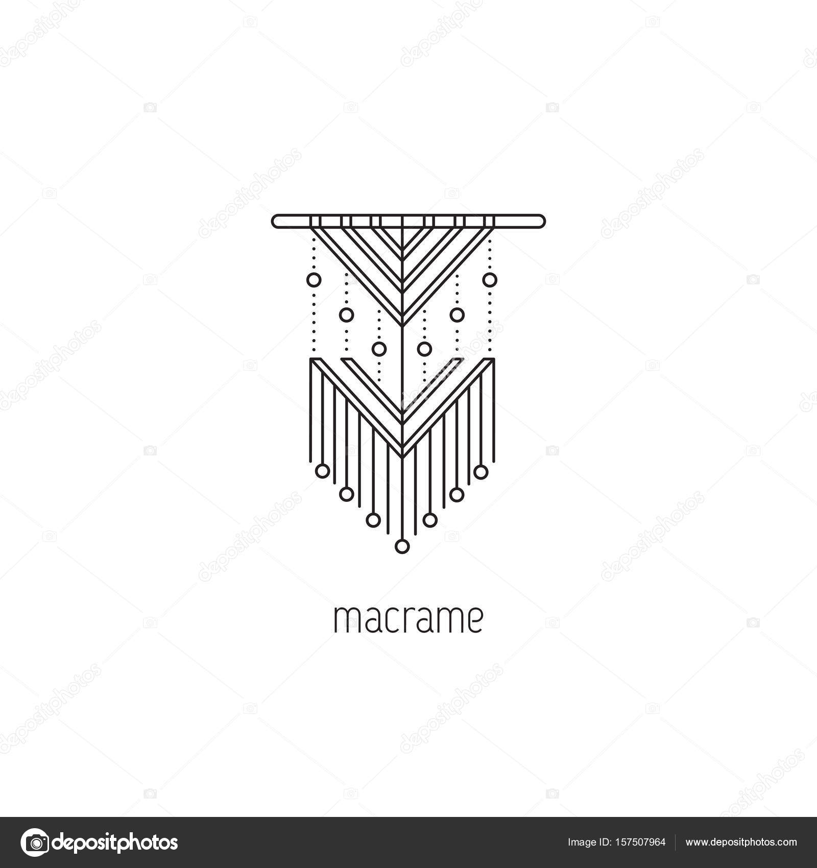 Macrame line icon Stock Vector Image by ©Julia_Khimich #157507964