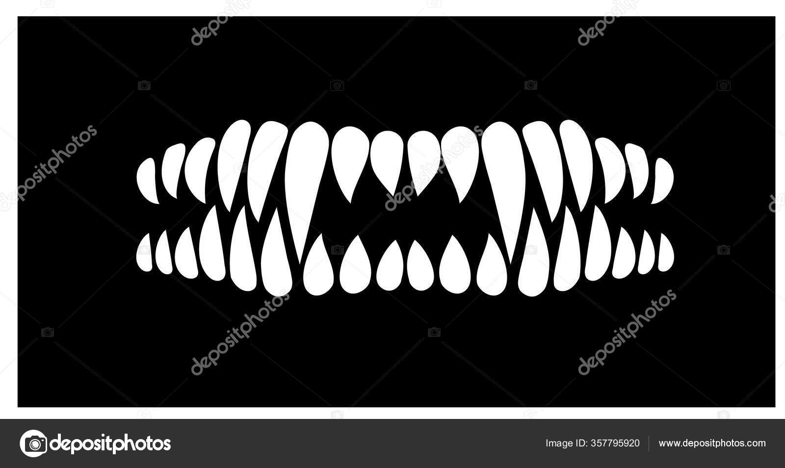 Face Mask Skull Teeth Predator Stock Vector by ©amid999 357795920