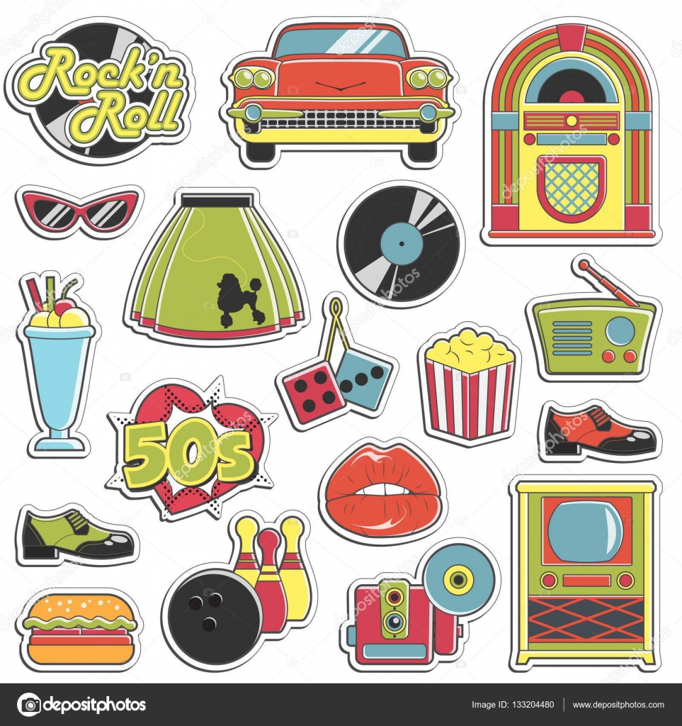 Vintage Retro Stickers