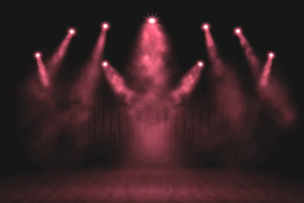Red Light show on the stage. lighting devises. - Stock Image - Everypixel