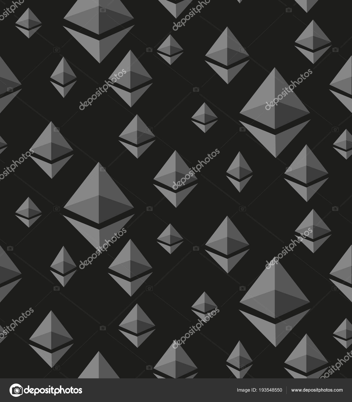 Pattern Crypto Currency Symbol Ethereum Stock Vector Image by ©sandro ...