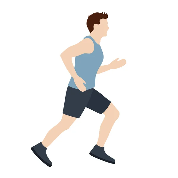 Man Running Vector Illustration Stock Vector by ©NinaMunha 135022580