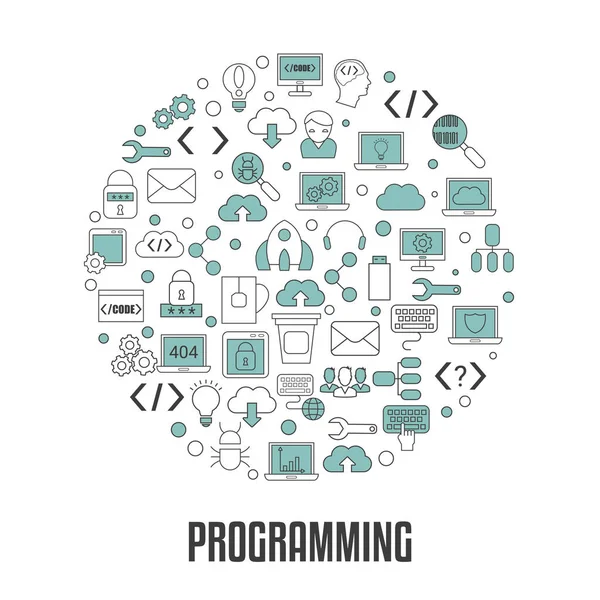 Coding and programming background. ⬇ Vector Image by © NinaMunha ...