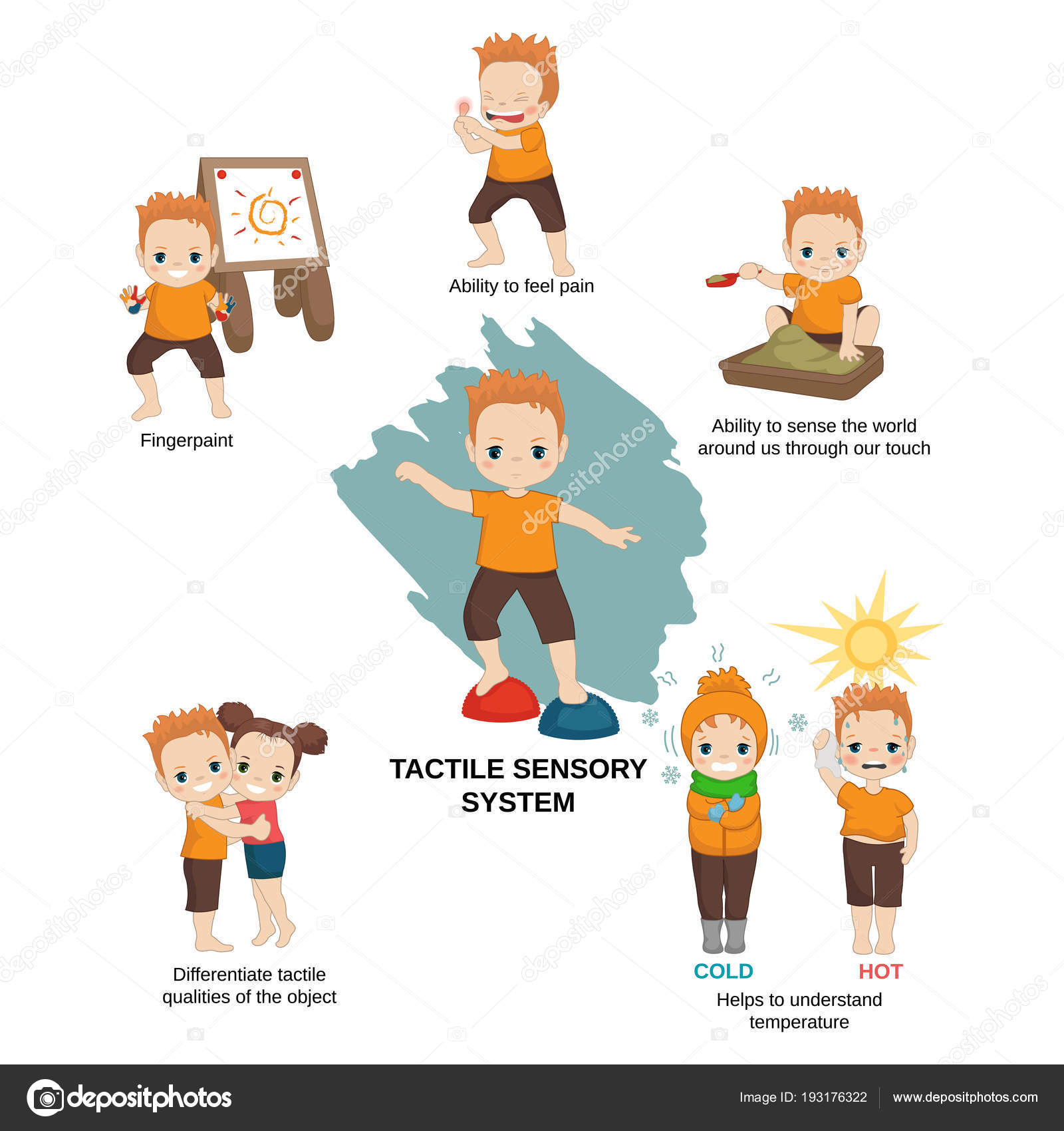 Illustration of human senses Stock Vector by ©NinaMunha 193176322