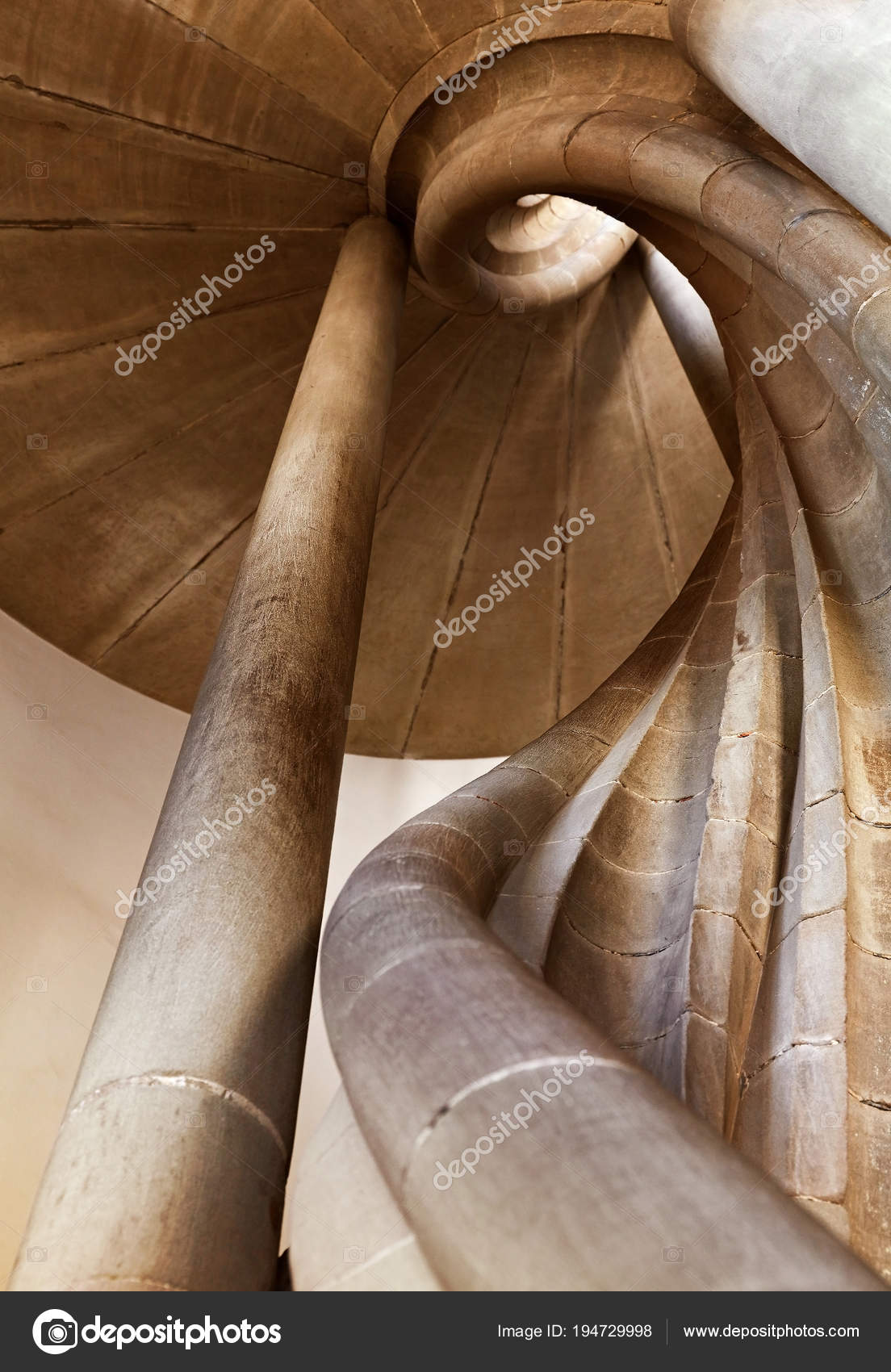 Spiral stone stair in old tower Stock Photo by ©BreakingTheWalls 194729998