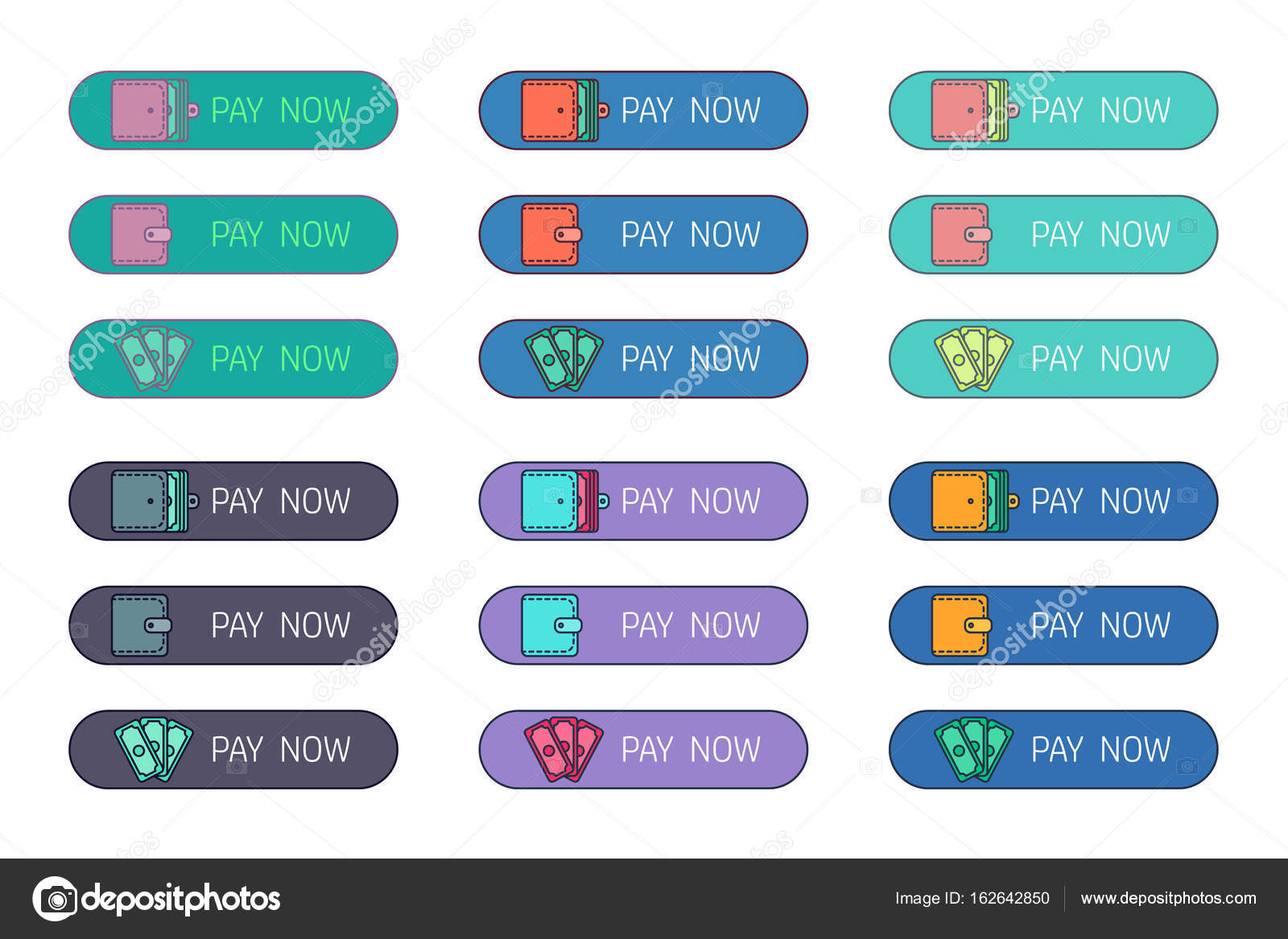 Web payment button — Stock Vector © barsrsind #162642850