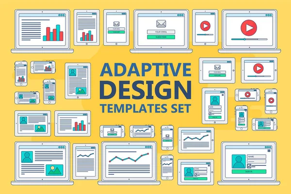 Adaptive Web Templates Stock Vector Image by ©barsrsind #176972452