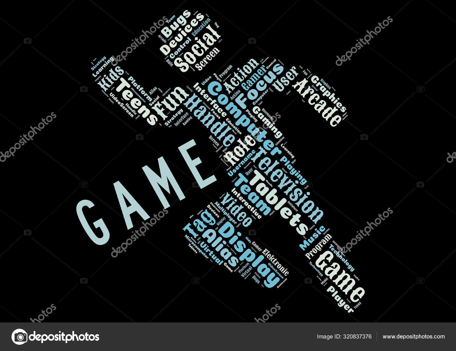 Word Cloud Game Background Stock Photo by ©11Alesanko11 320837376