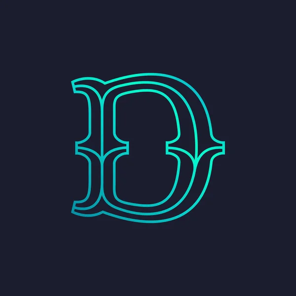 T letter logo. Mono line Slab serif retro type. — Stock Vector © kaer ...