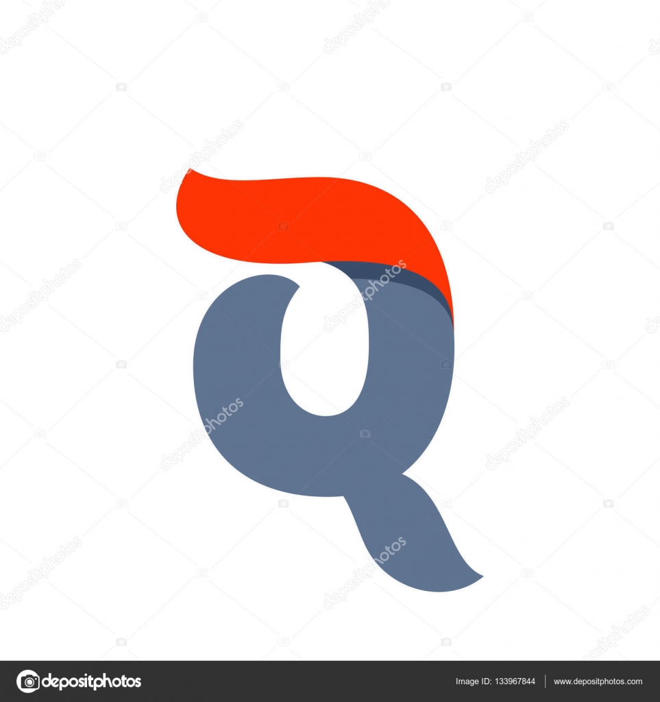 Q letter logo with fast speed red flag line. ⬇ Vector Image by © kaer ...
