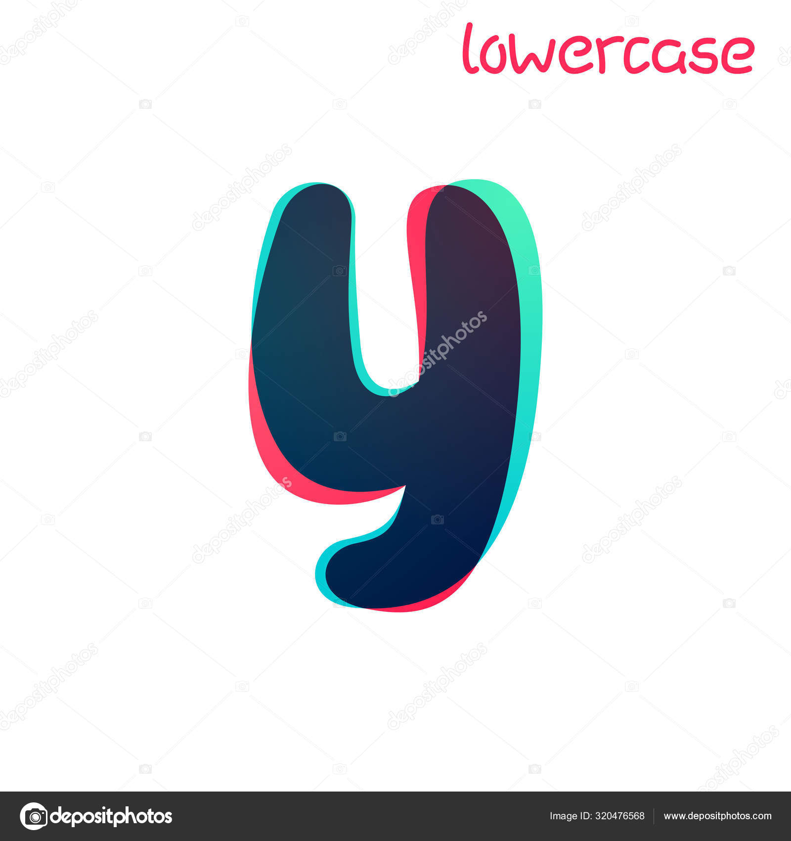 Overlapping gradient lowercase letter y logotype. ⬇ Vector Image by ...