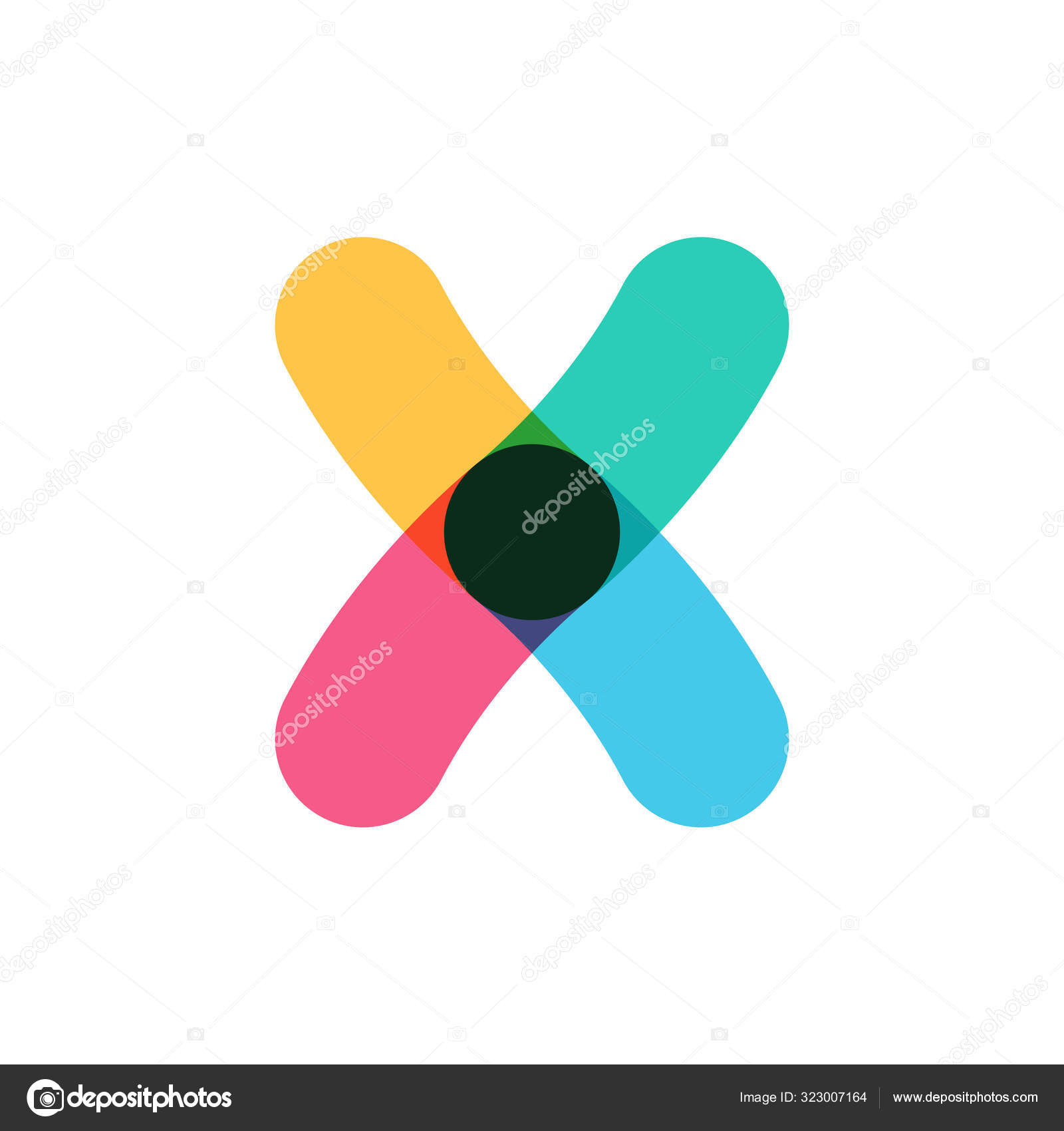 Overlapping one line letter X logotype. Stock Vector by ©kaer_dstock ...