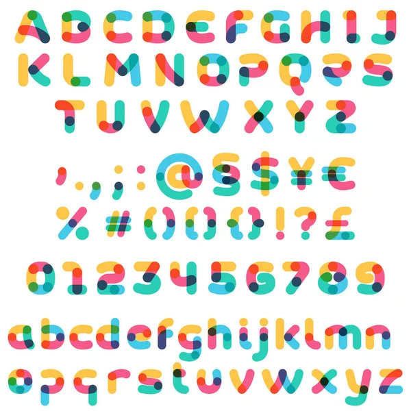 Colorful vector alphabets and letters in uppercase. Stock Vector Image by ©smarnad #87245542