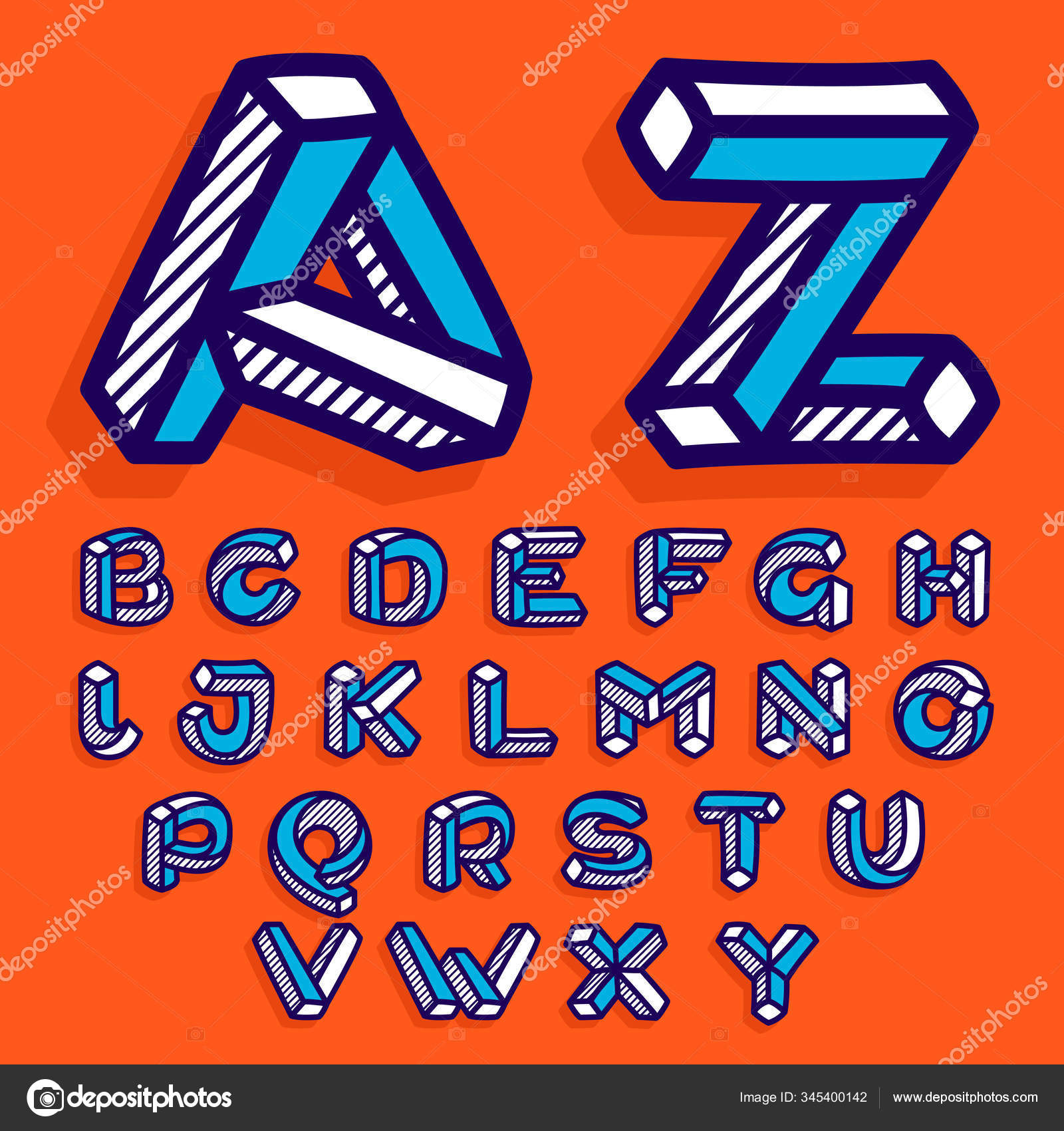 Impossible shape flat alphabet. Stock Vector Image by ©kaer_dstock ...