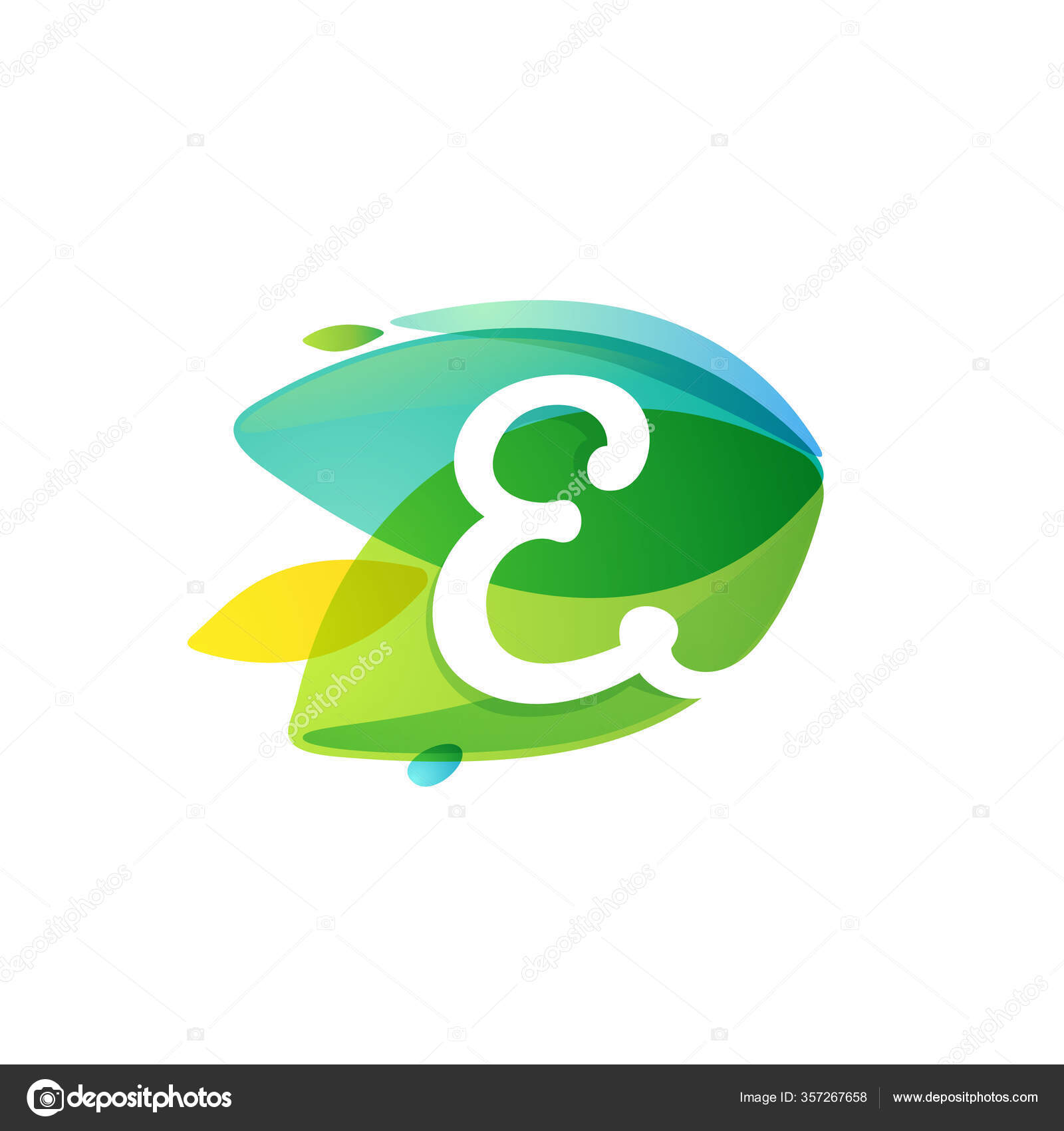 Letra Logo Forma Intersección Hojas Dinámicas Icono Vectorial Perfecto ...