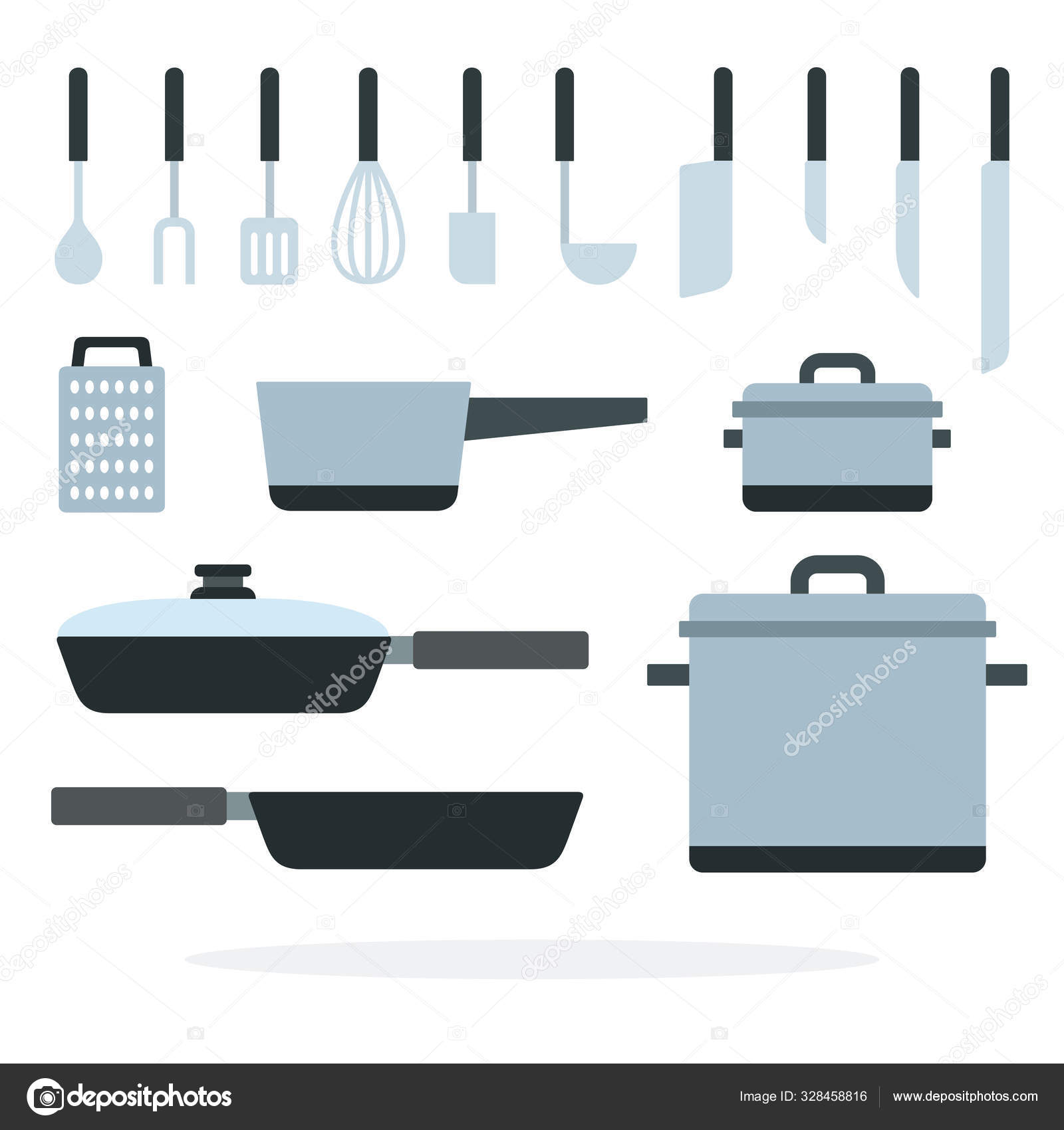 Cooking cookware vector flat isolated Stock Vector by ©mountainbrothers 328458816