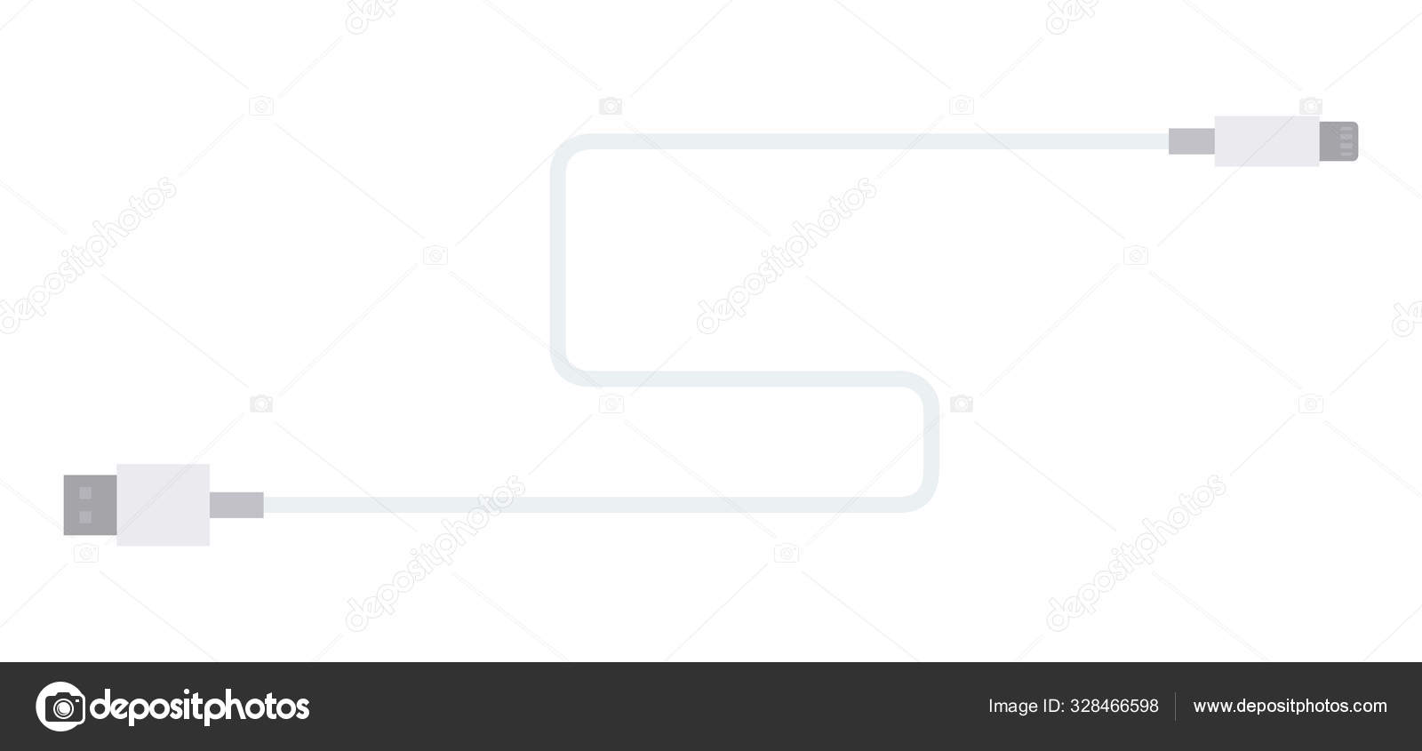 USB cable vector flat isolated Stock Vector Image by ©mountainbrothers ...