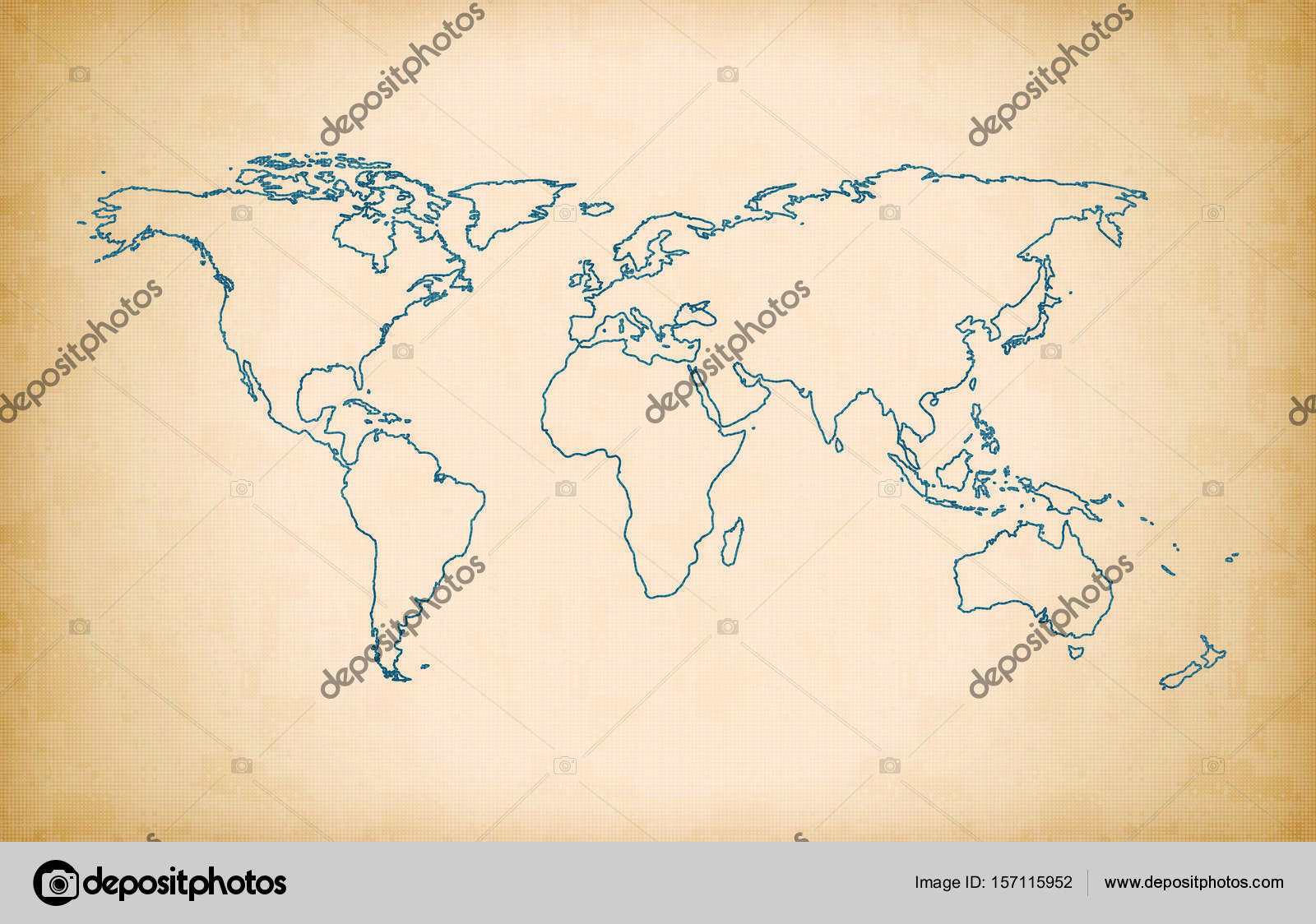 Vintage world map, outline Stock Photo by ©designworkz 157115952 Vintage world map, outline Stock Photo by ©designworkz 157115952