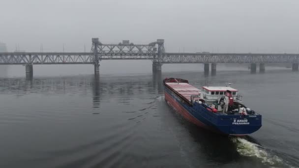 Barge Loaded Scrap Metal Waste Floating Water Surface Transportation ...