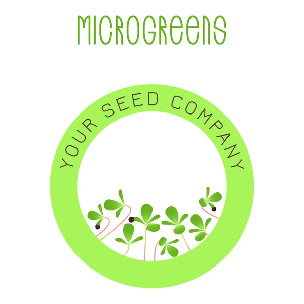 Microgreens Logo. Plant in a glass jar. Seed and living microgreens ...