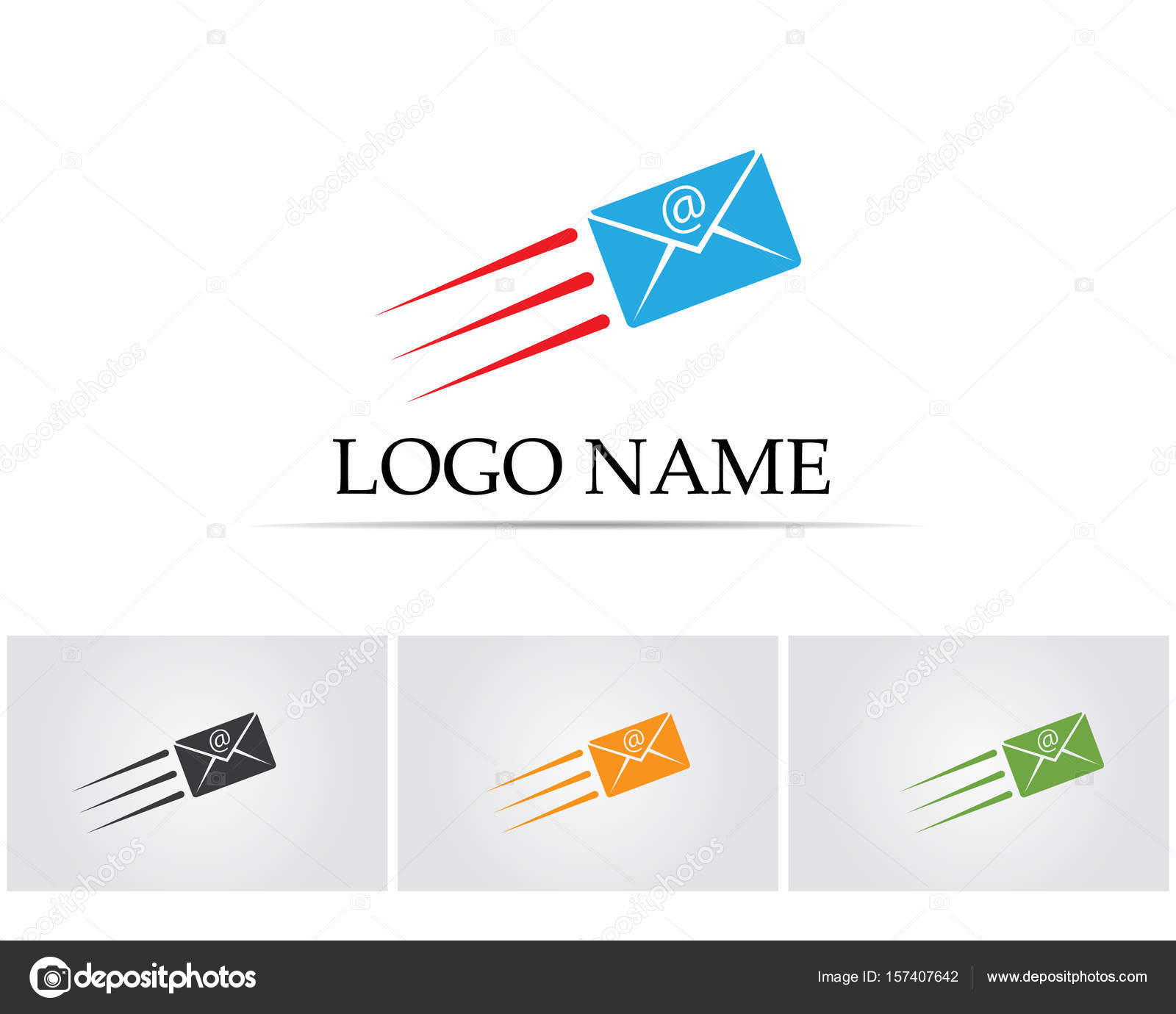Image vectorielle Modèle Conception Logo Courrier par ©Hatigraphic ...