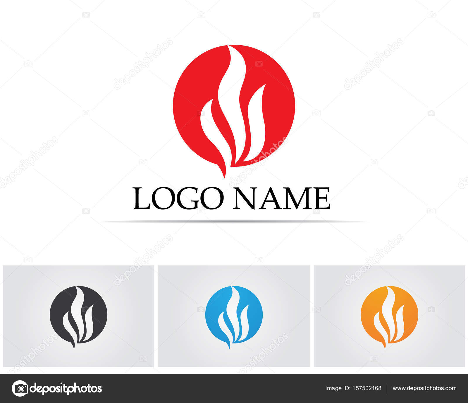 Api Logo Alam Dan Simbol Ikon Templat Vektor Stok oleh ©Hatigraphic ...