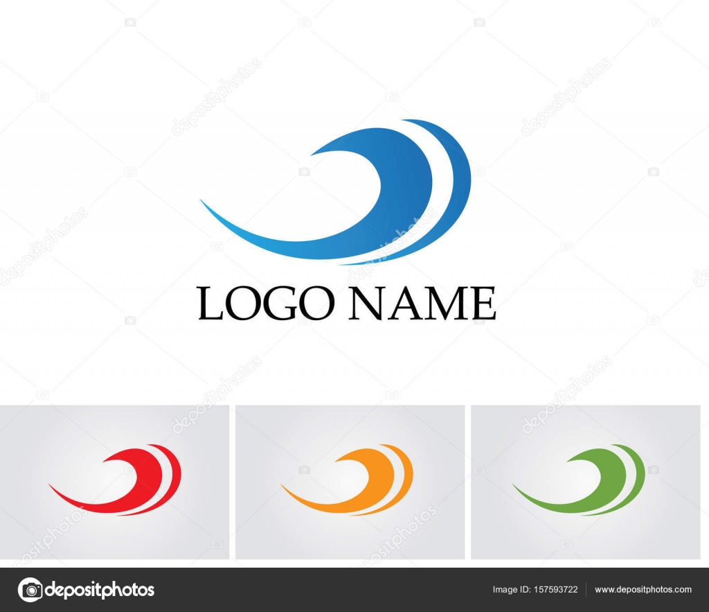 Waves beach logo and symbols Stock Vector by ©Hatigraphic 157593722