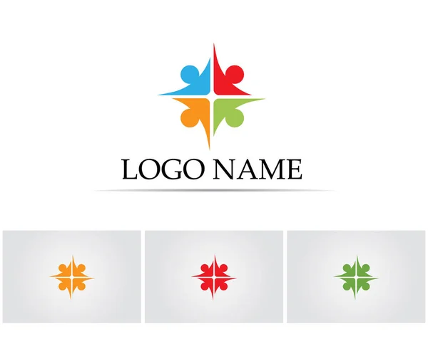 Community People Care Logo Symbols Template Stock Vector by ...