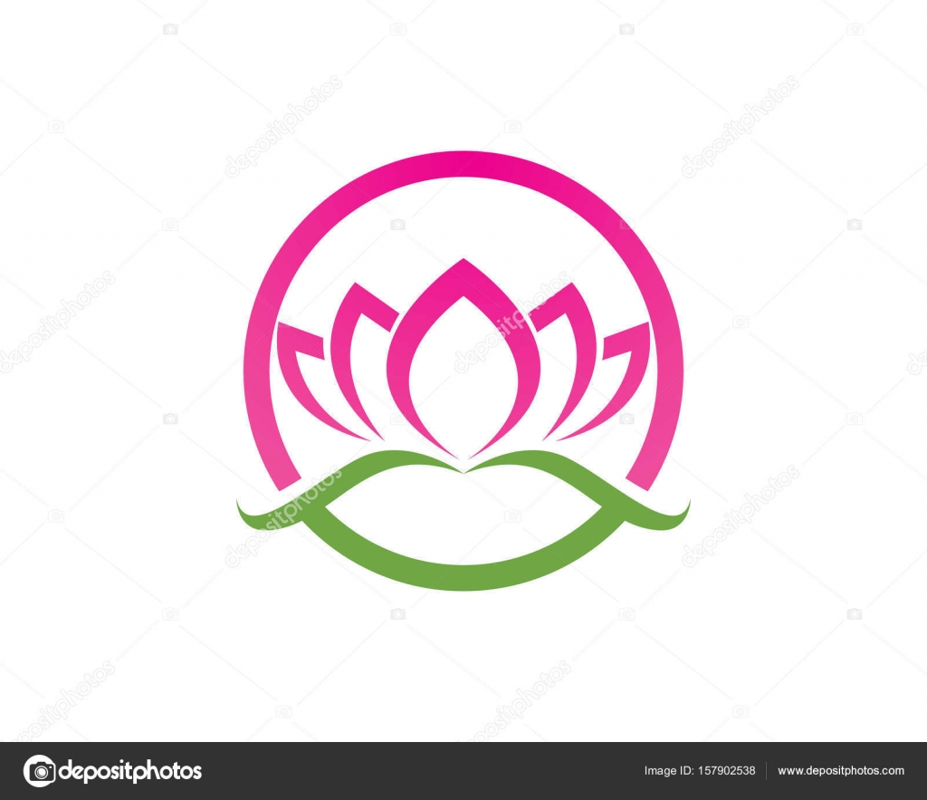 Vector - Lotus Flower Sign for Wellness, Spa and Yoga. Vector ...