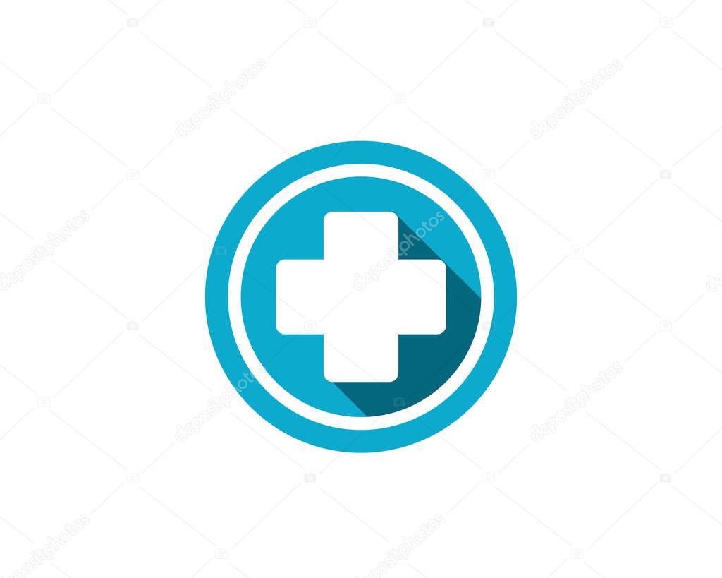 Logotipo y símbolos del hospital Vector de stock por ©Hatigraphic 161965188