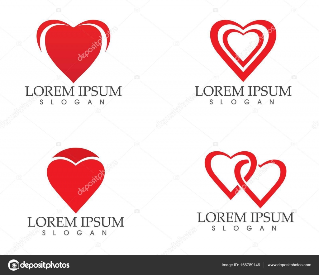 Love Logo and symbols Vector Template icons app Stock Vector Image by ...