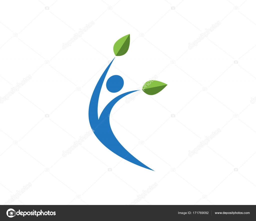 Plantilla de logotipo de vector de tarjeta de identidad de gente verde ...