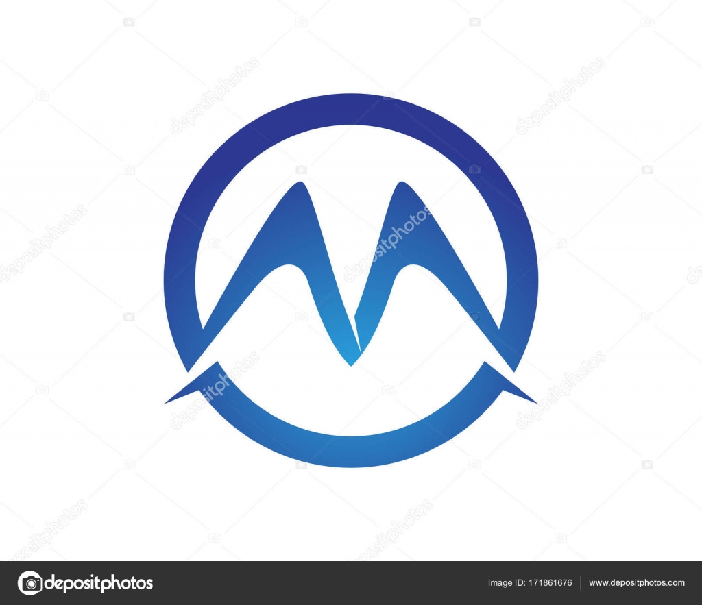 Letra M vector iconos tales logos Plantilla Vector de stock por ...