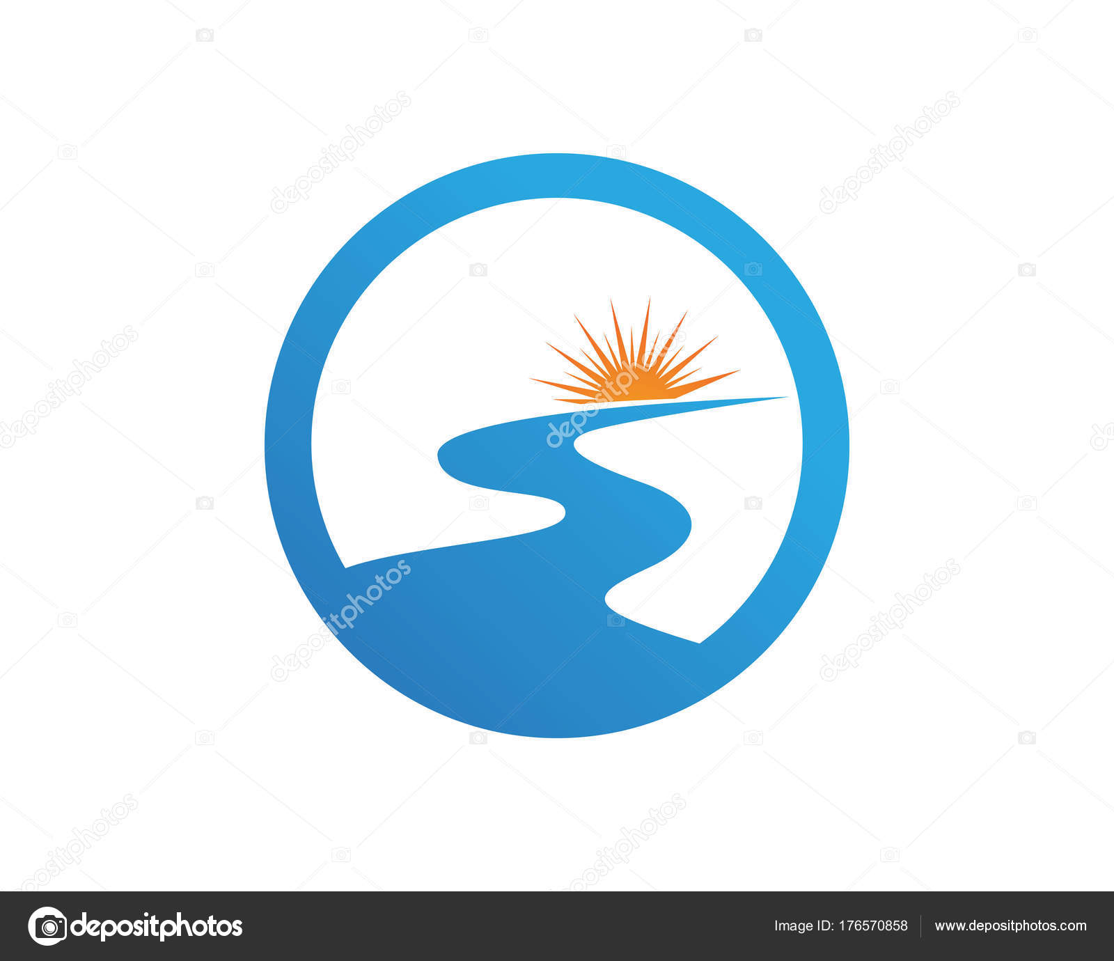 River Logo and symbols icons Template app Stock Vector Image by ...