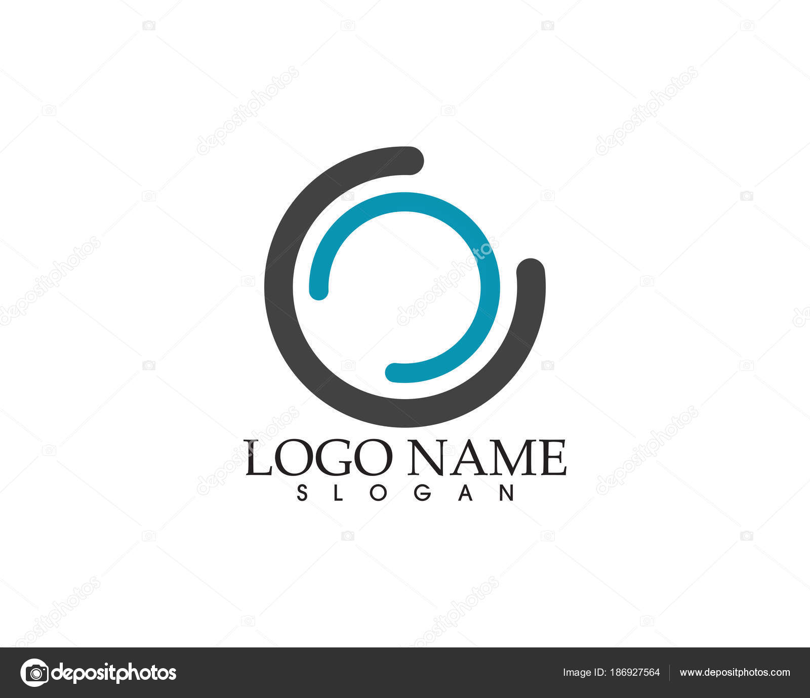Technology circle logo and symbols Vector — Stock Vector © Hatigraphic ...