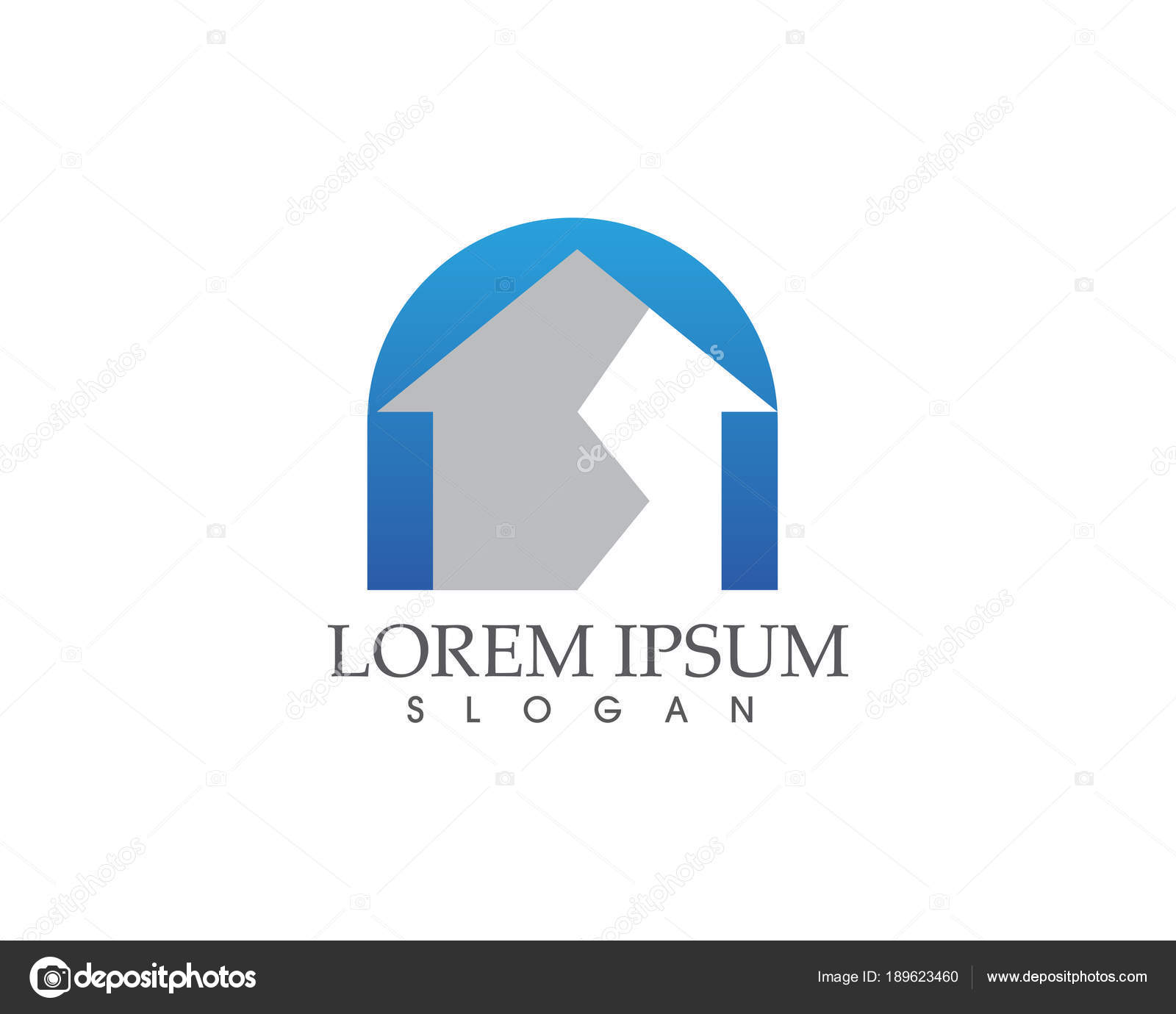 Inicio edificios logotipo y símbolos iconos plantilla .. Vector de ...