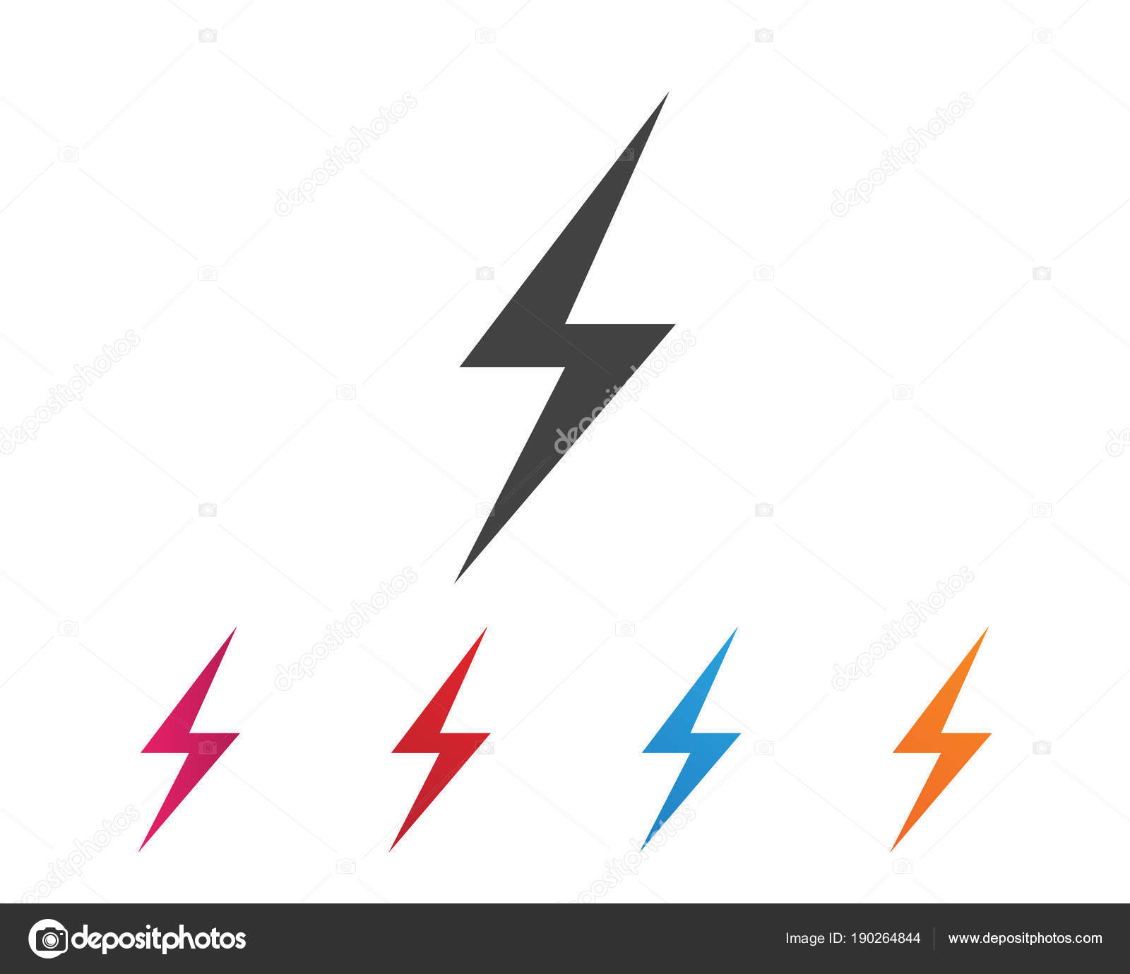 Icono del rayo logotipo y símbolos Vector de stock por ©Hatigraphic ...